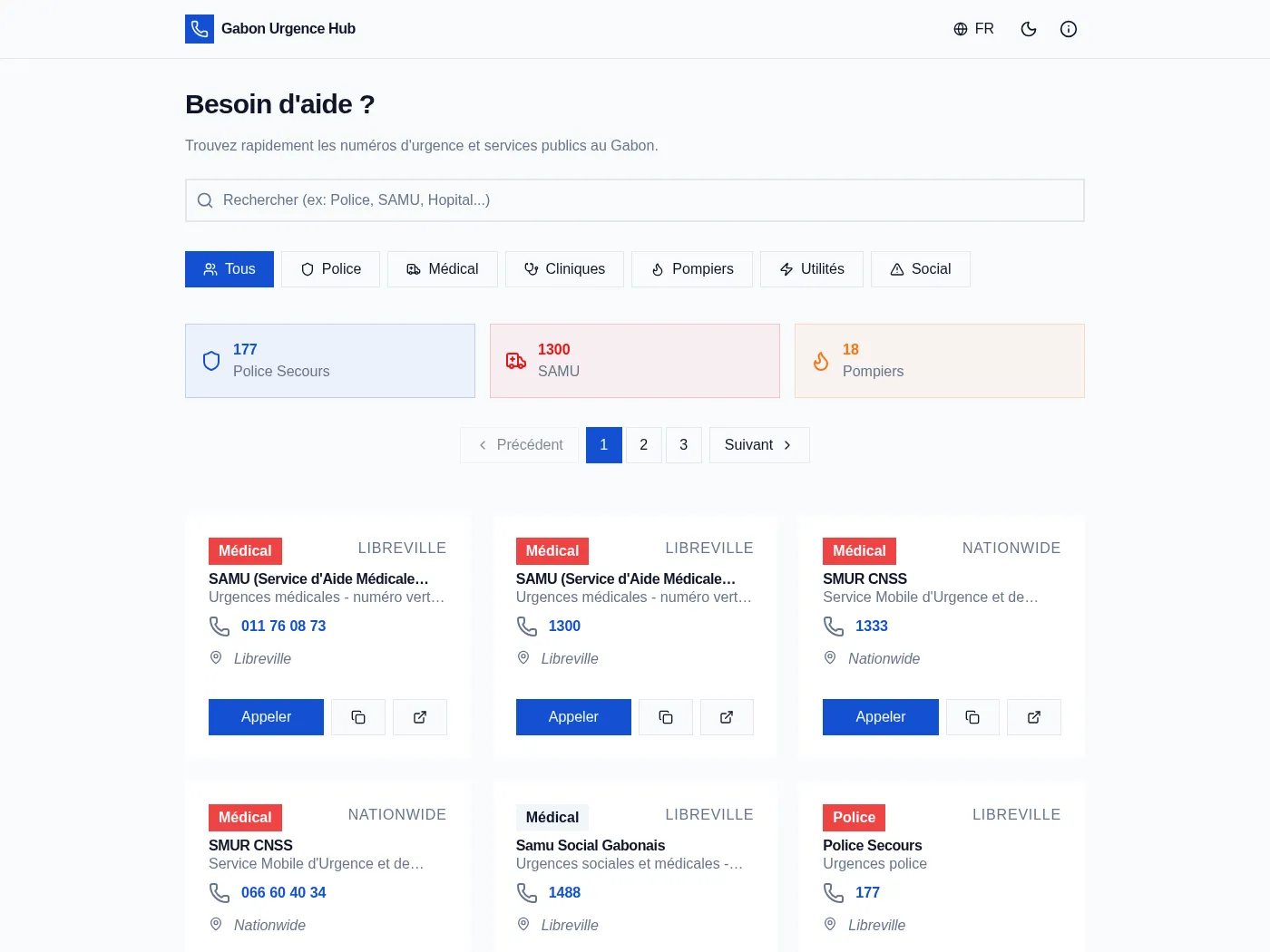 Gabon Emergency Hub