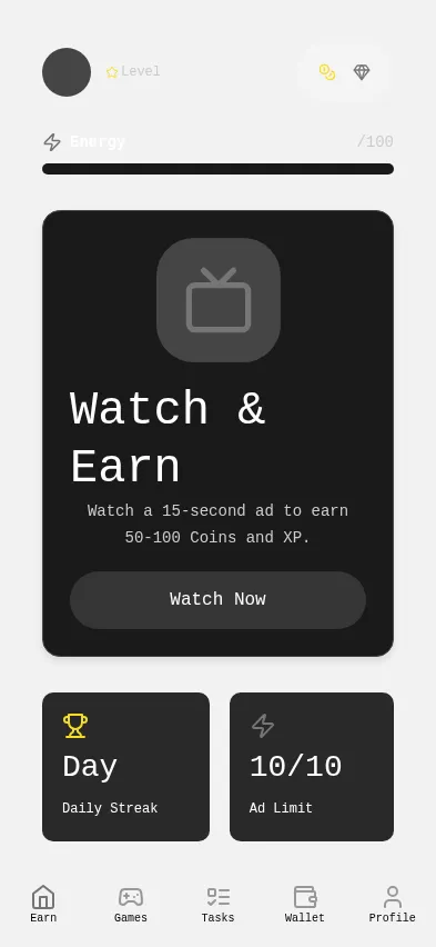 Emergency: Earn & Play Platform