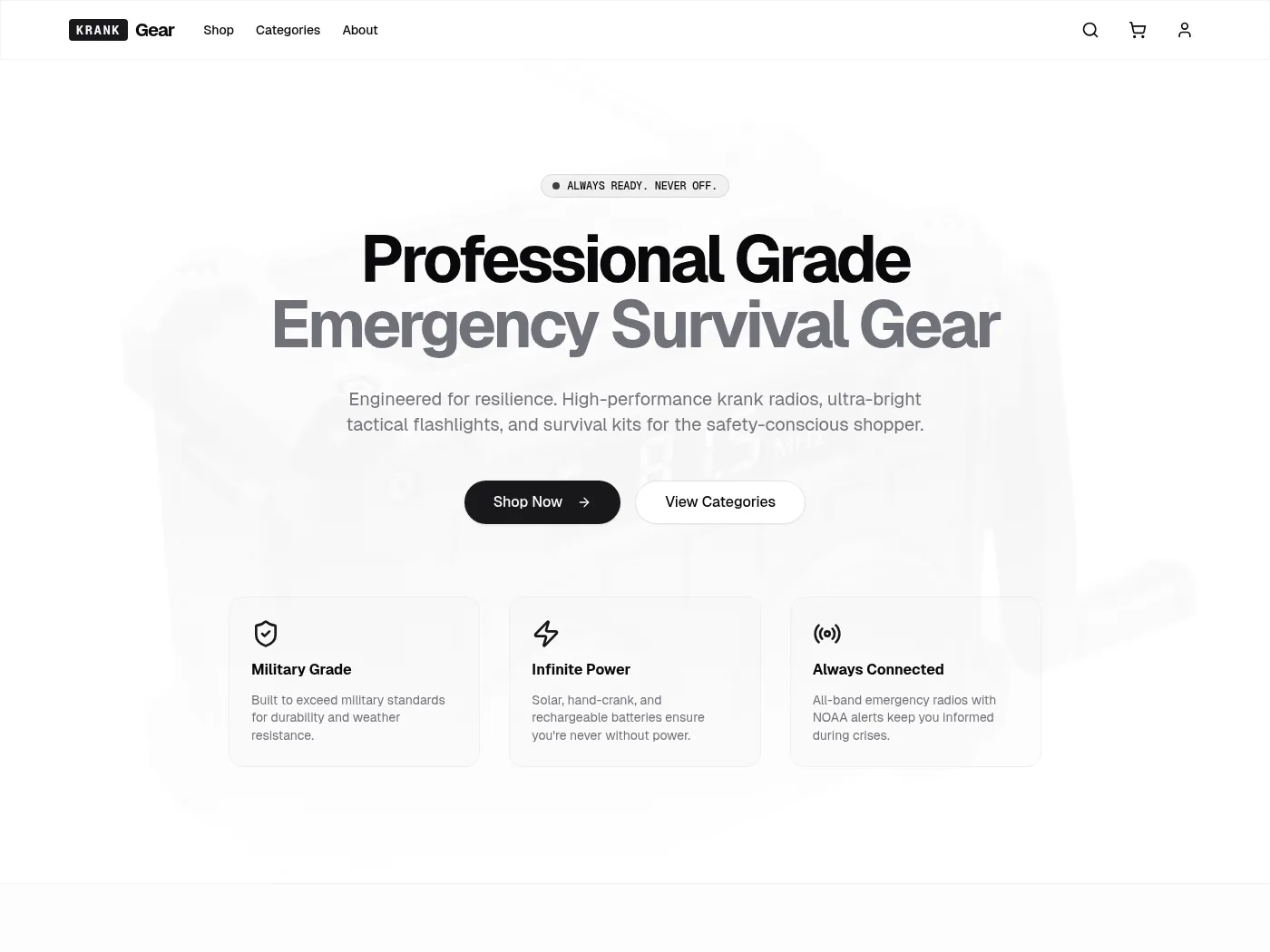 Krank Emergency Gear Store