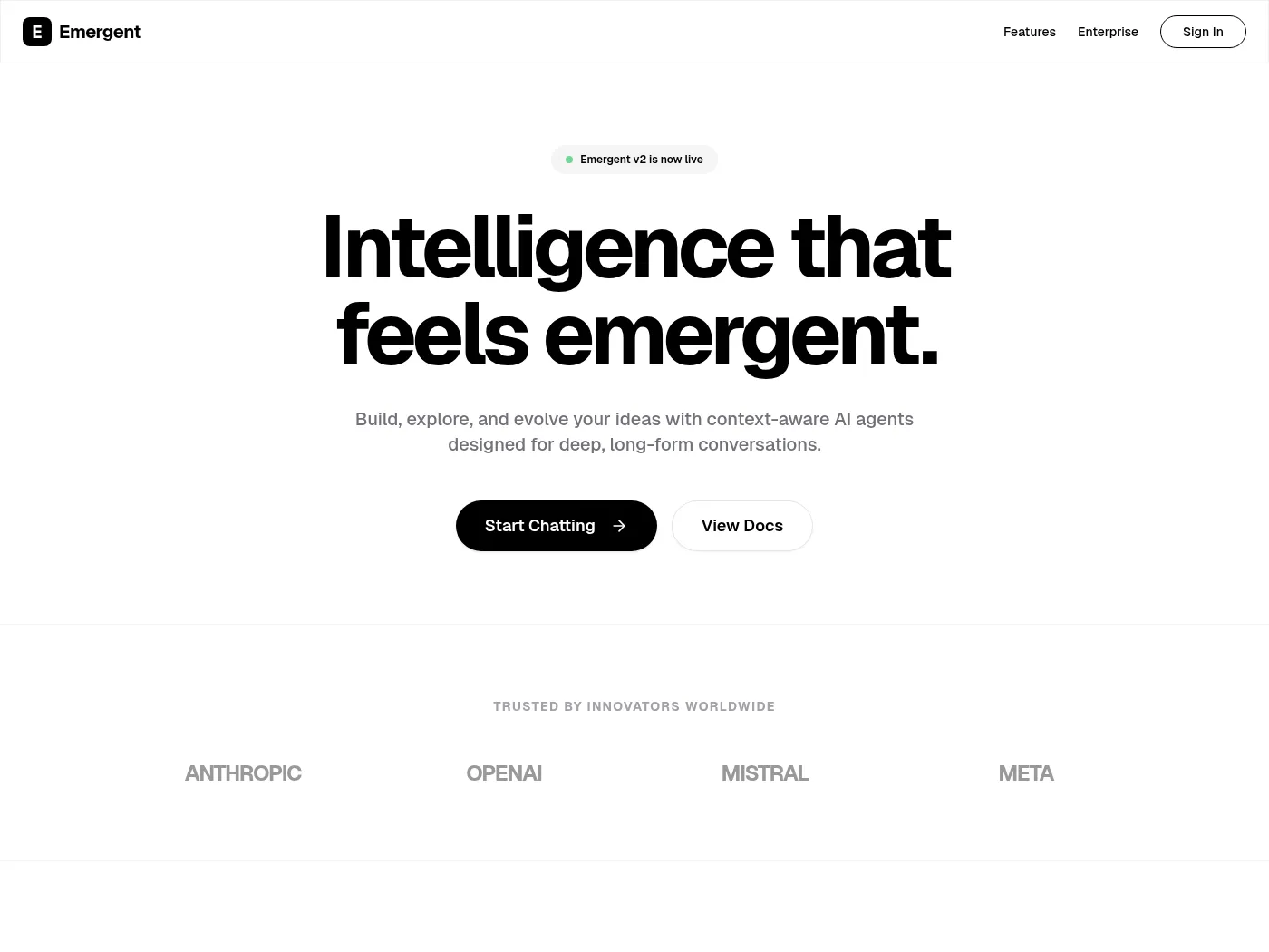 Emergent AI Chat