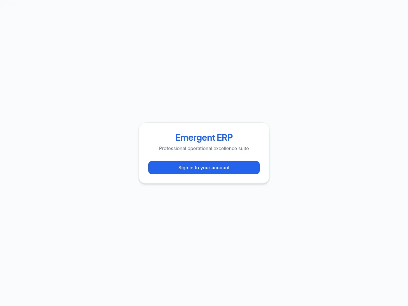 Emergent ERP Suite