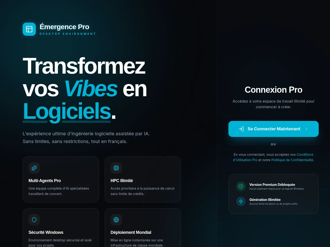 Emergent Pro Desktop