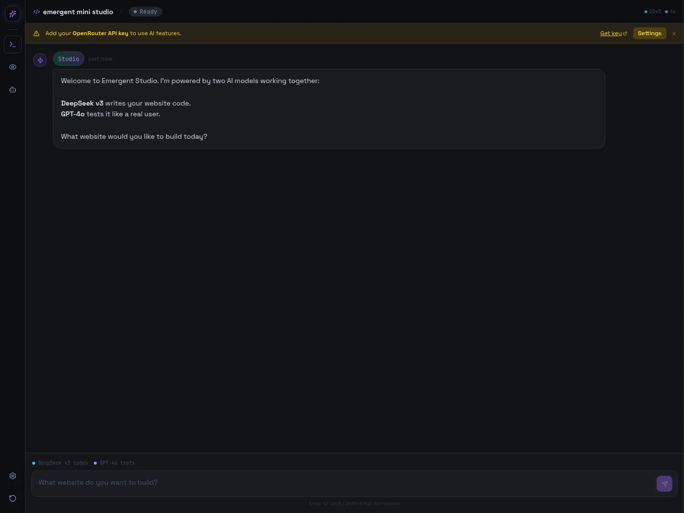Emergent Studio AI