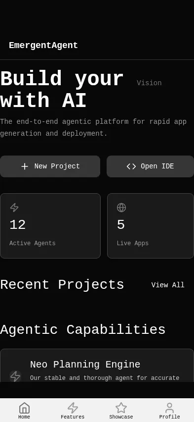 EmergentAgent Preview Portal