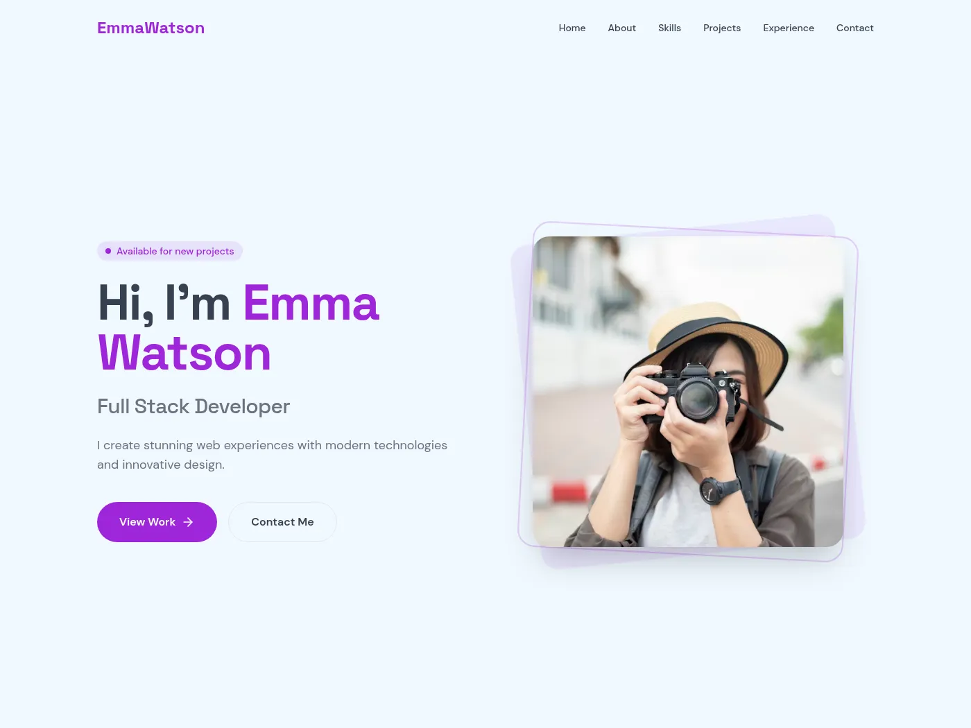 Emma Watson Portfolio Clone