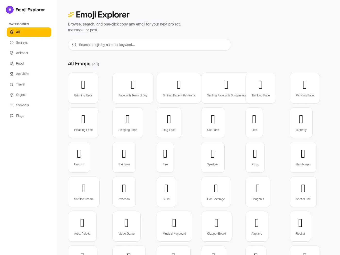 Emoji Explorer