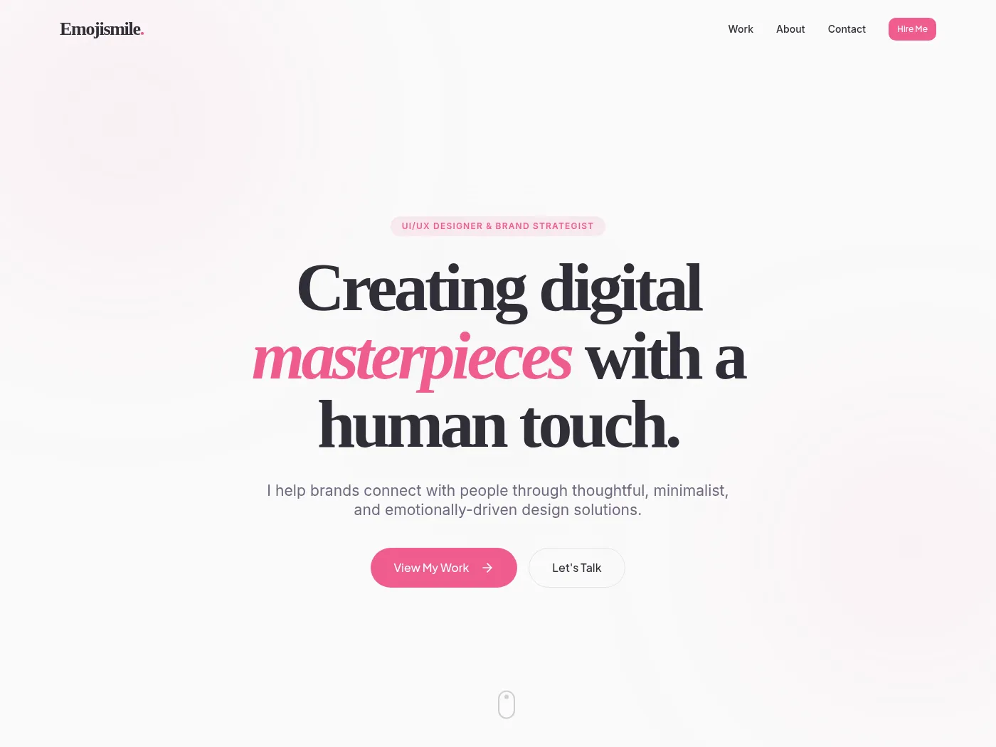 Emojismile Portfolio Site