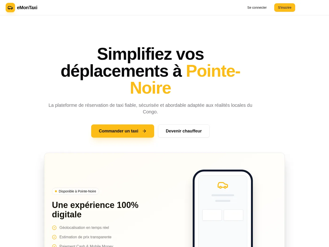 eMonTaxi Digital Ride App