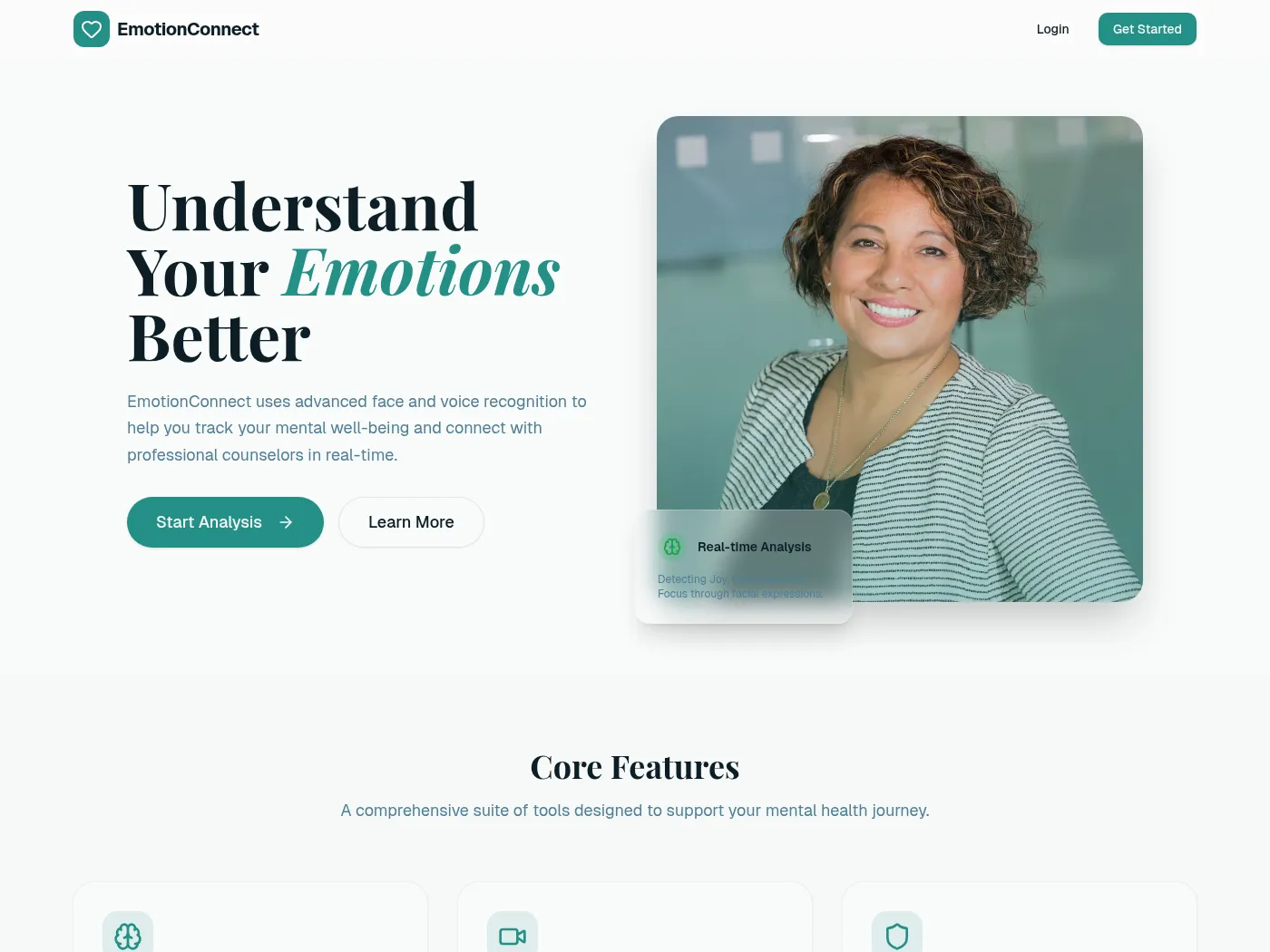 EmotionConnect Counselor Web