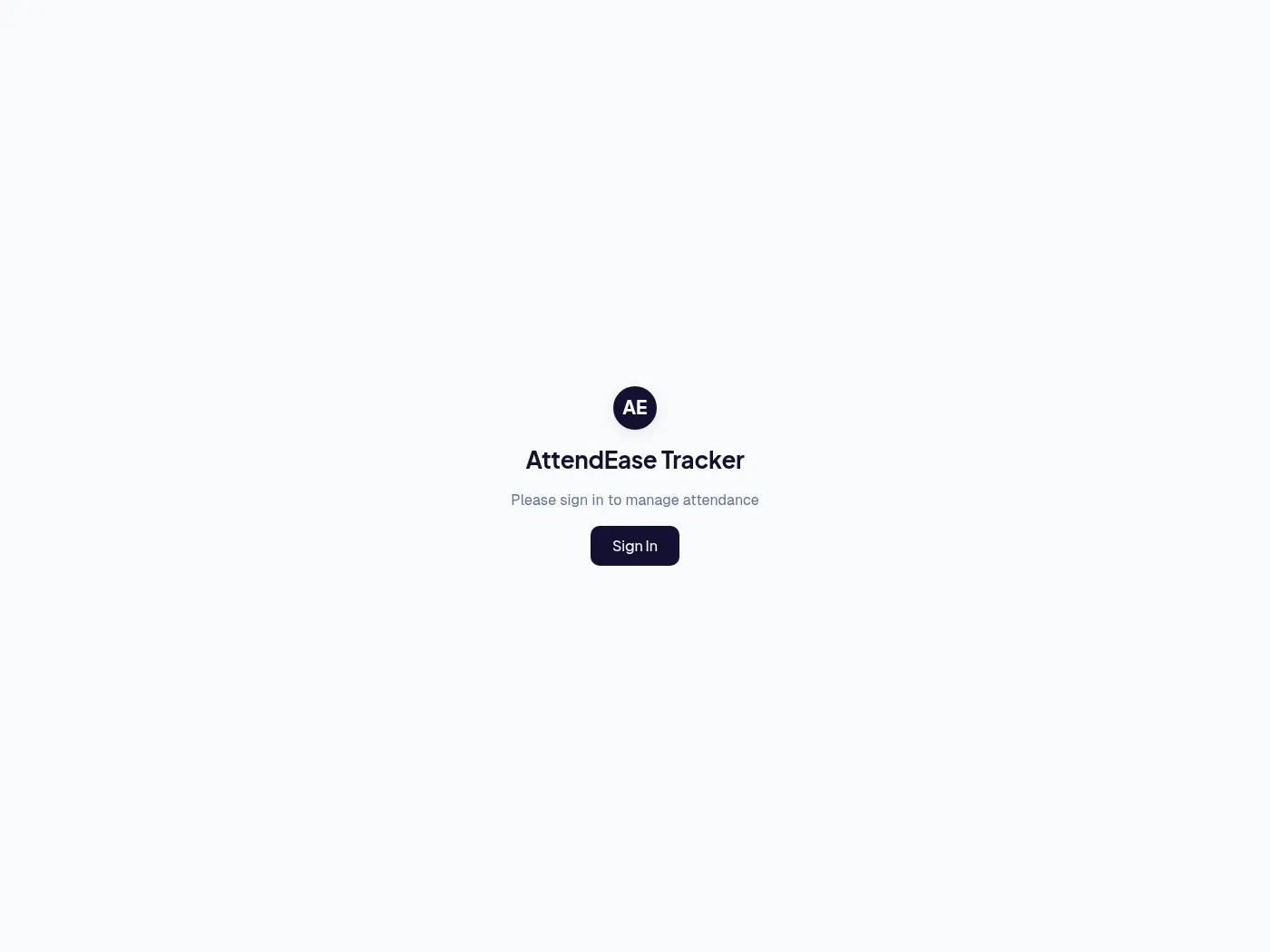 AttendEase Tracker