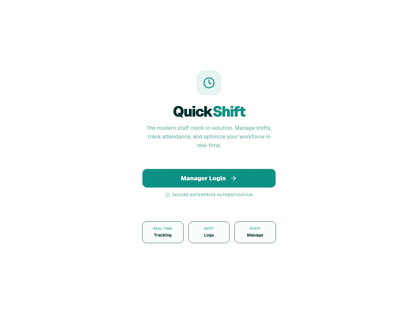 QuickShift Clock App