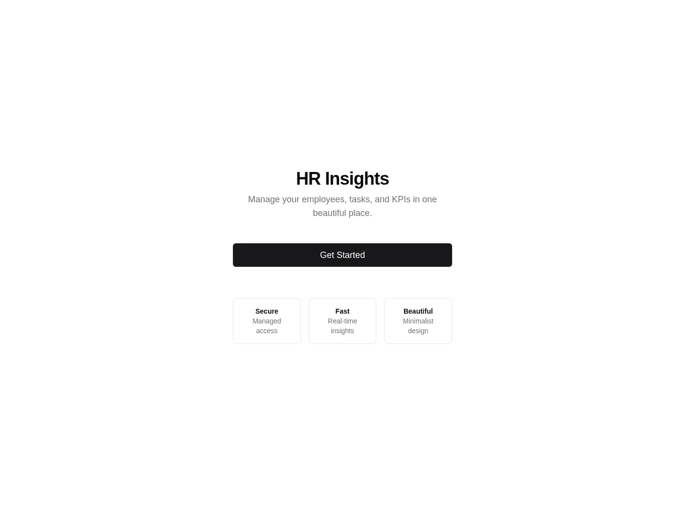Employee Insights Dashboard