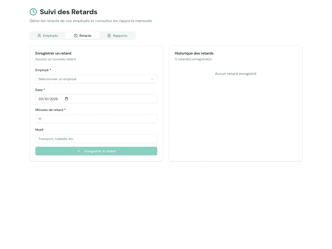 Employee Delay Tracker