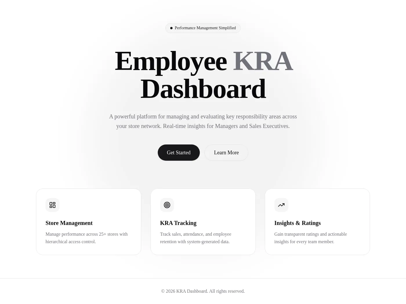 Employee KRA Dashboard