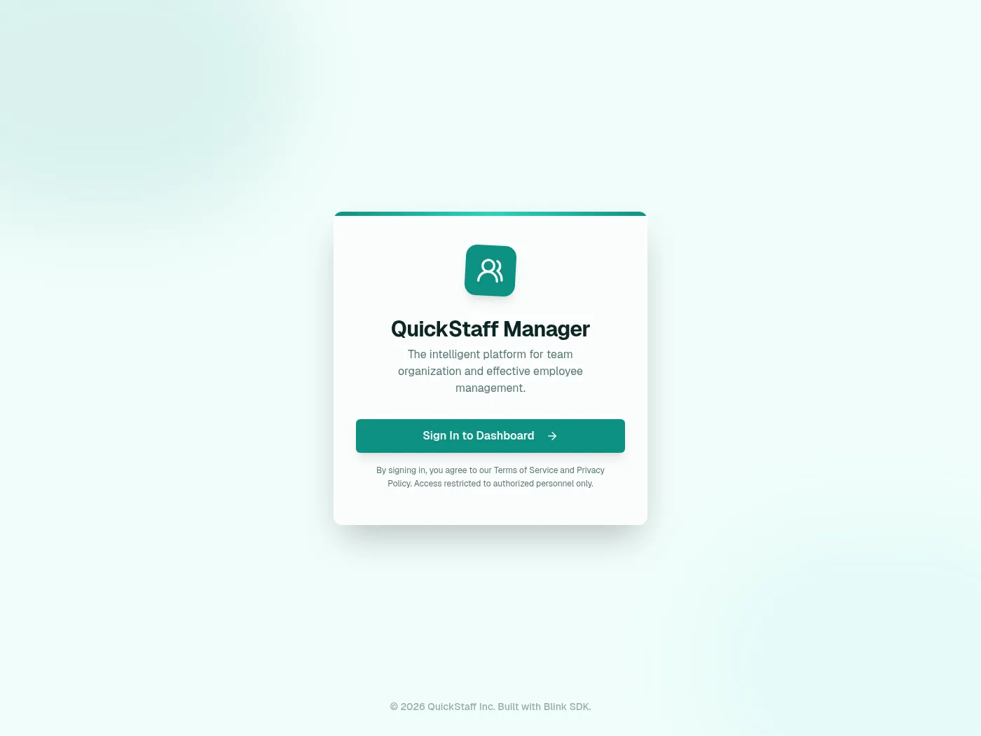 QuickStaff Manager