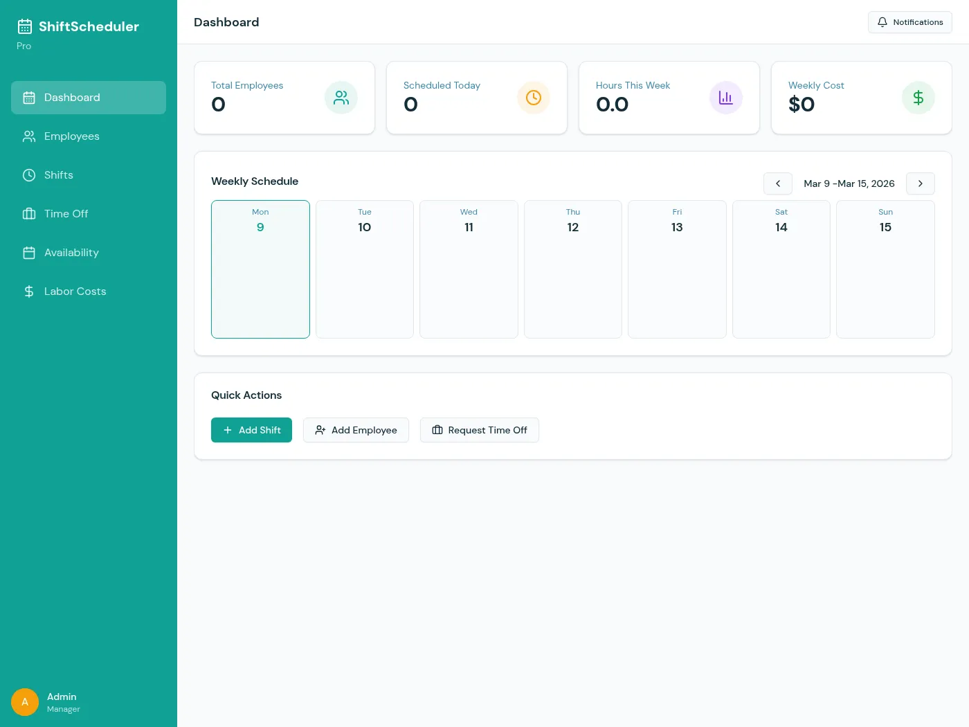 ShiftScheduler Pro