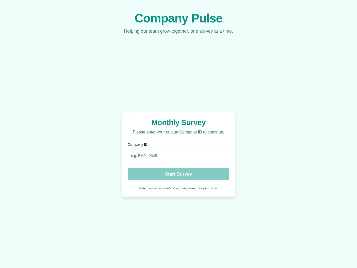 AMBER Employee Survey