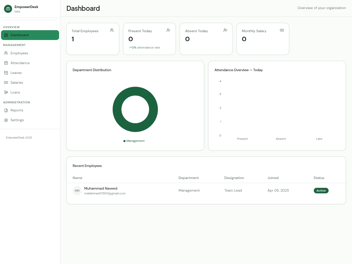 EmpowerDesk EMS