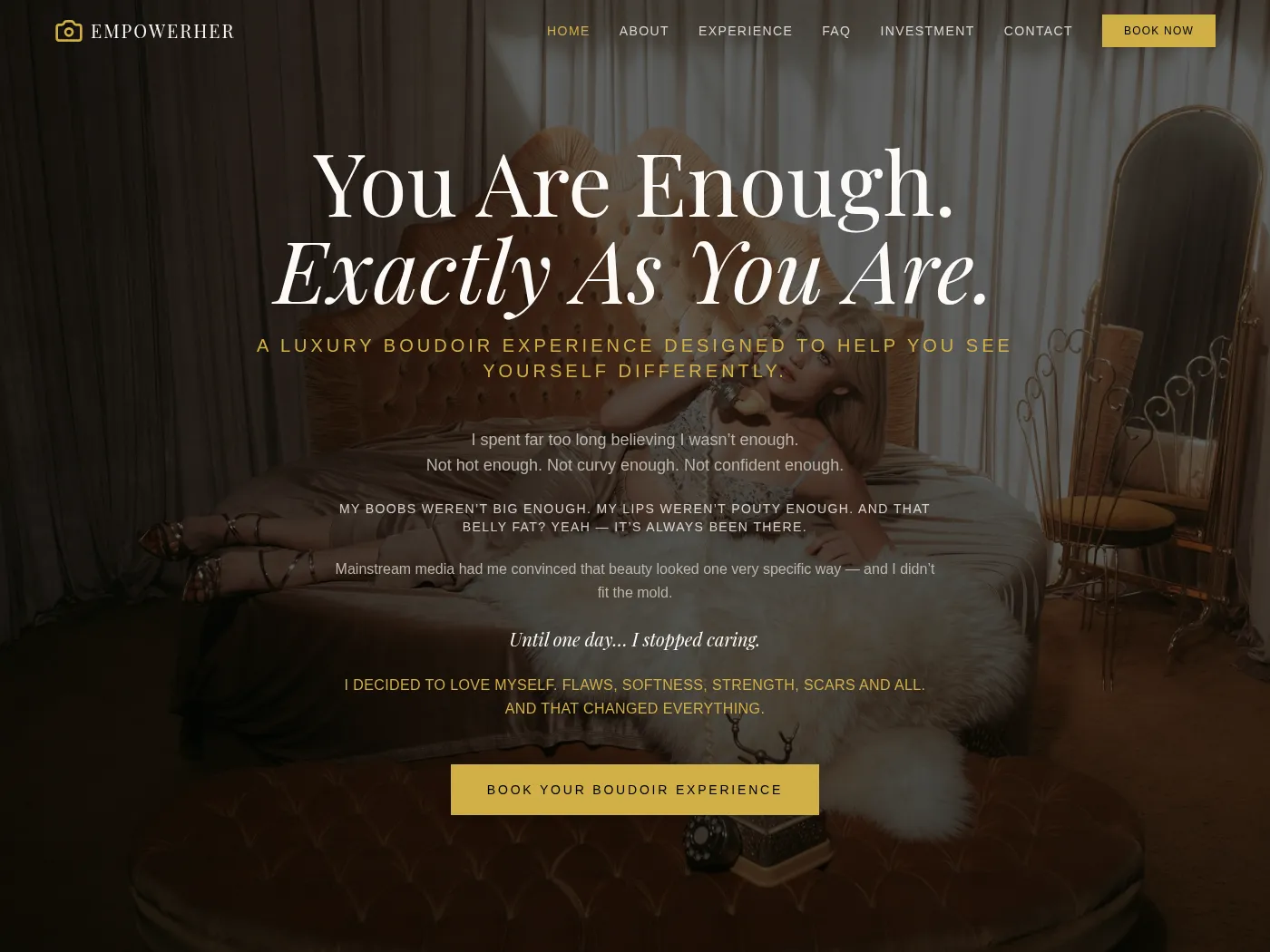 EmpowerHer Boudoir Site