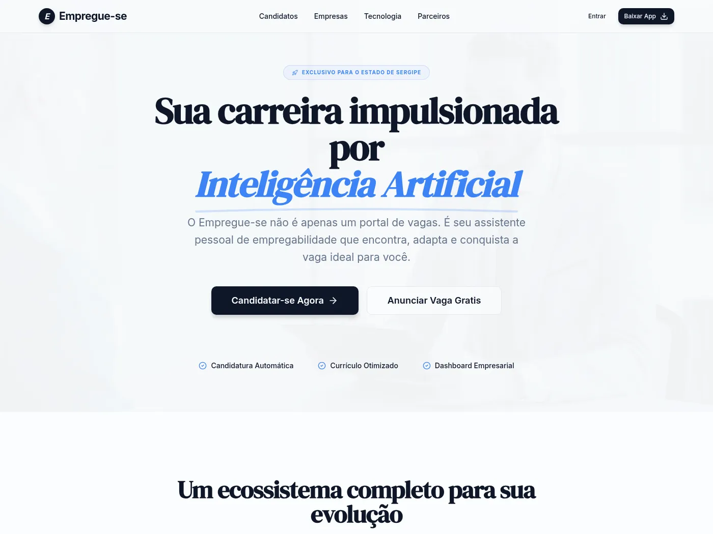 Empregue-se Landing Page