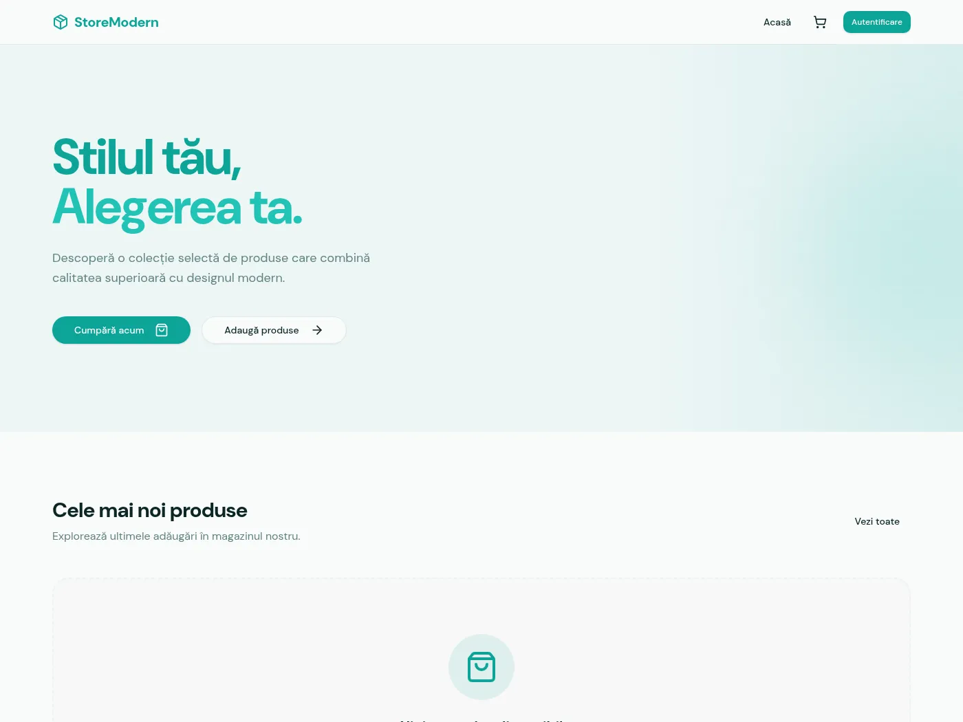 Empty Online Store
