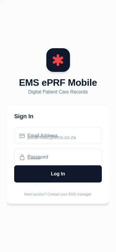EMS ePRF Mobile