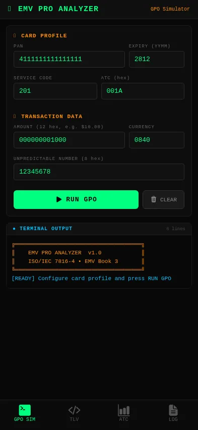 EMV Pro Analyzer