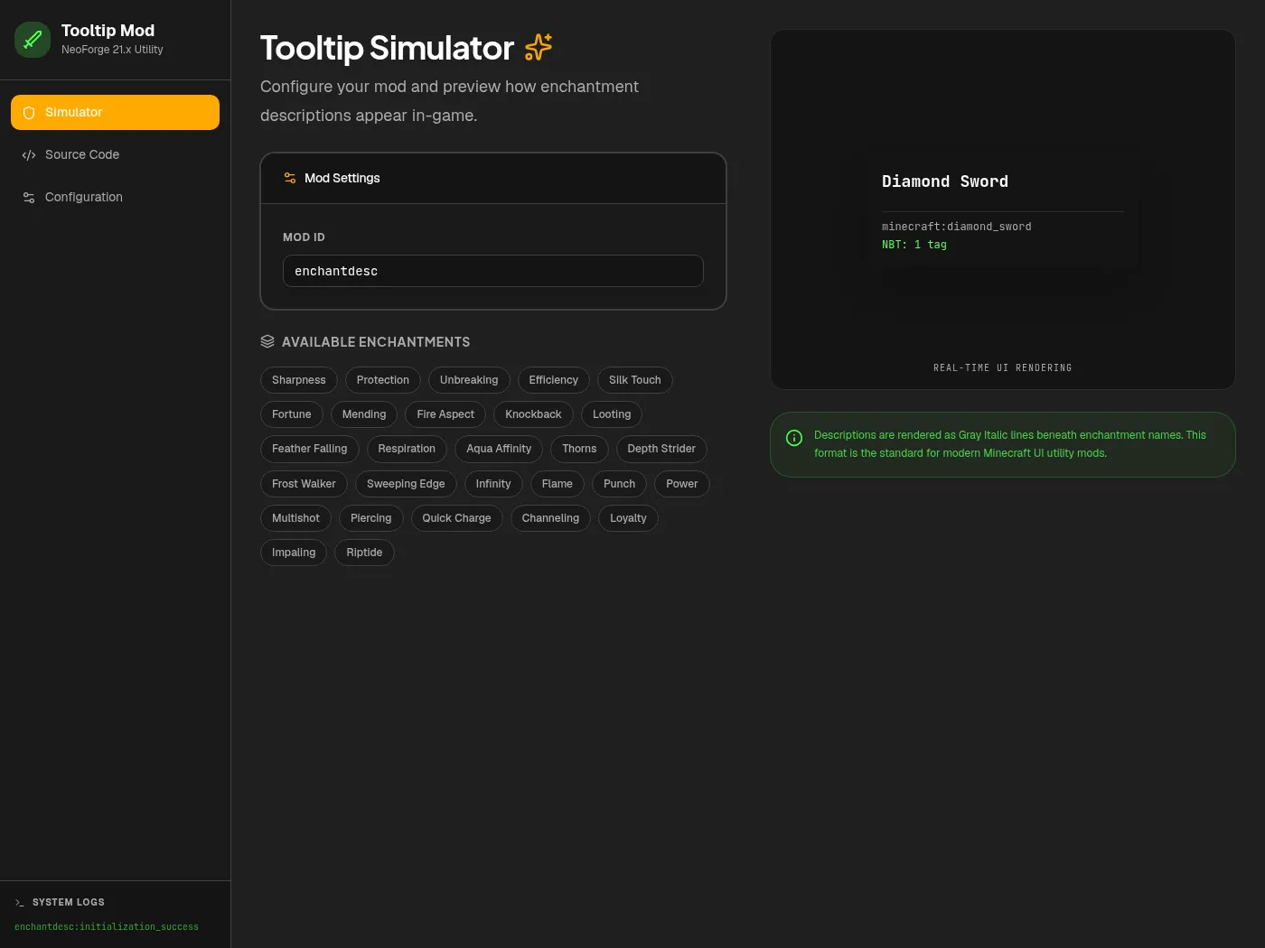 Tooltip Enchant Describer