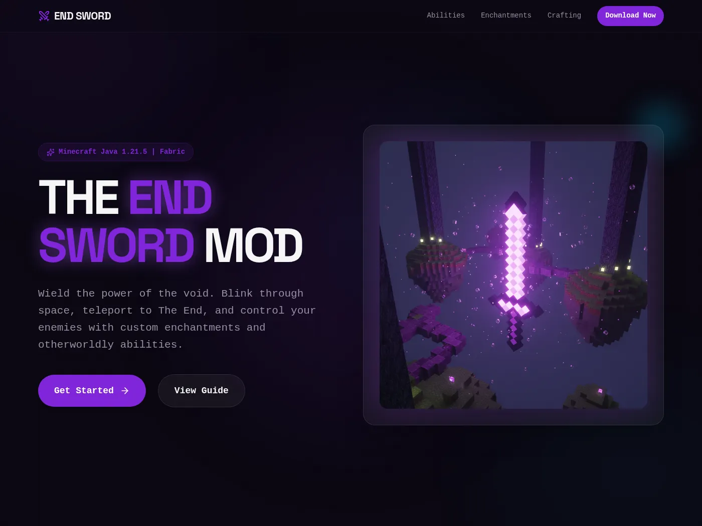 End Sword Minecraft Mod