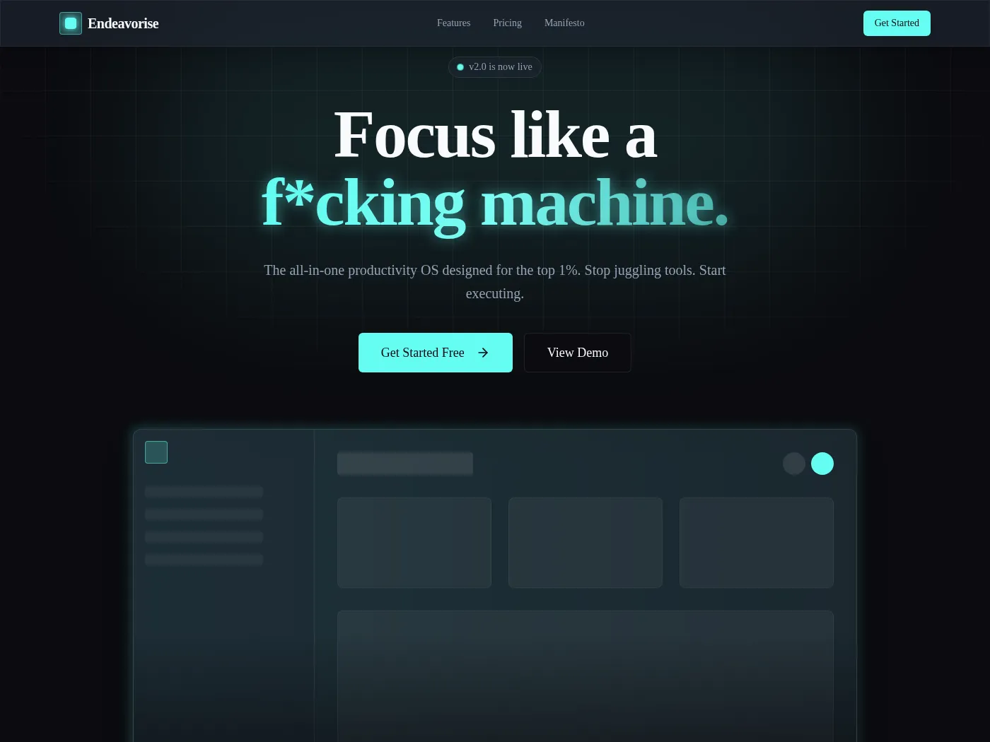 Endeavorise Productivity Web