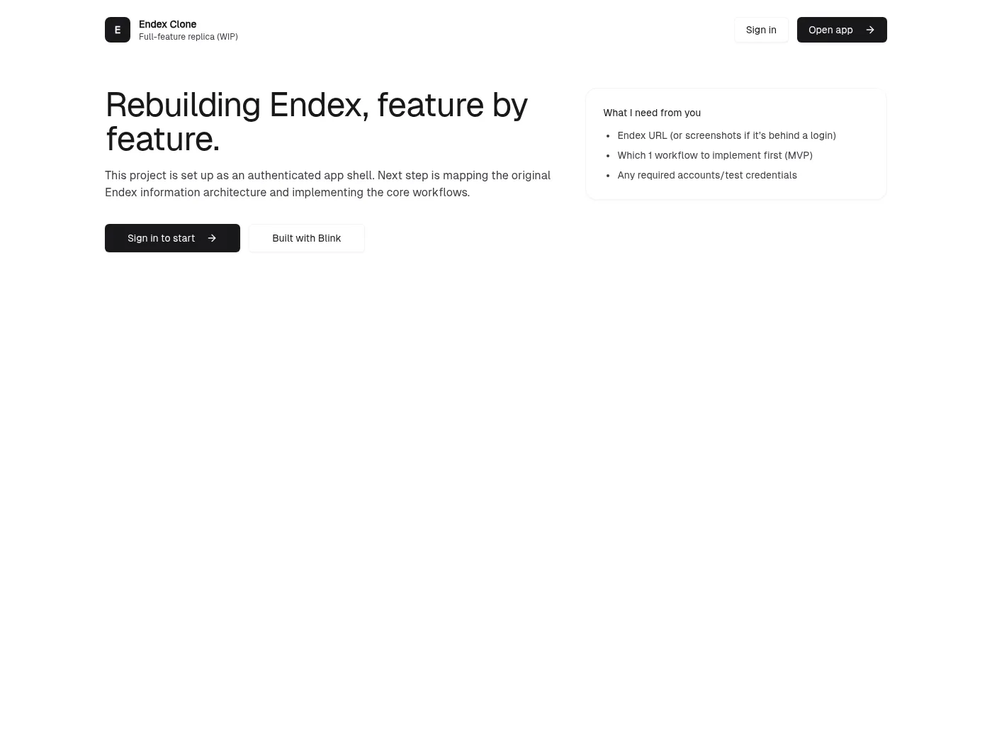 Endex Full Clone