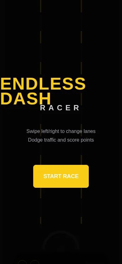 Endless Dash Racer