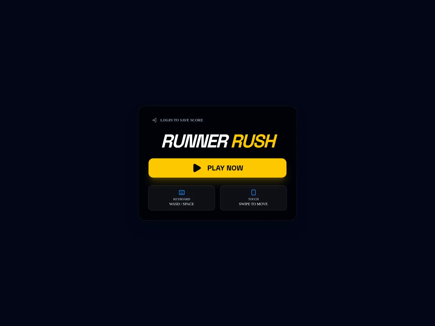3D Runner Rush