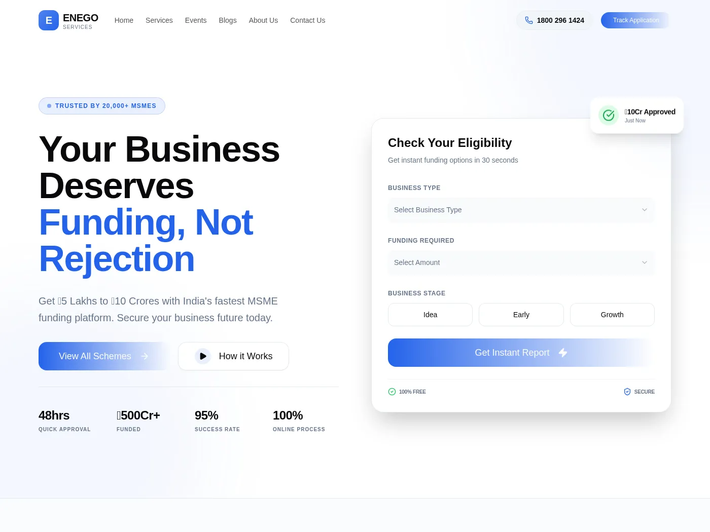 Enego Web Clone
