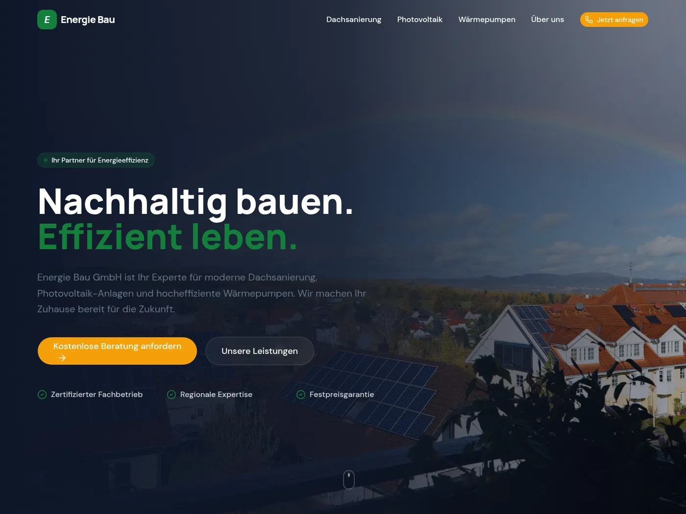 Energie Bau Webpage