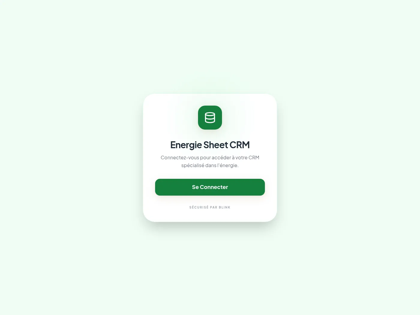Energie Sheet CRM