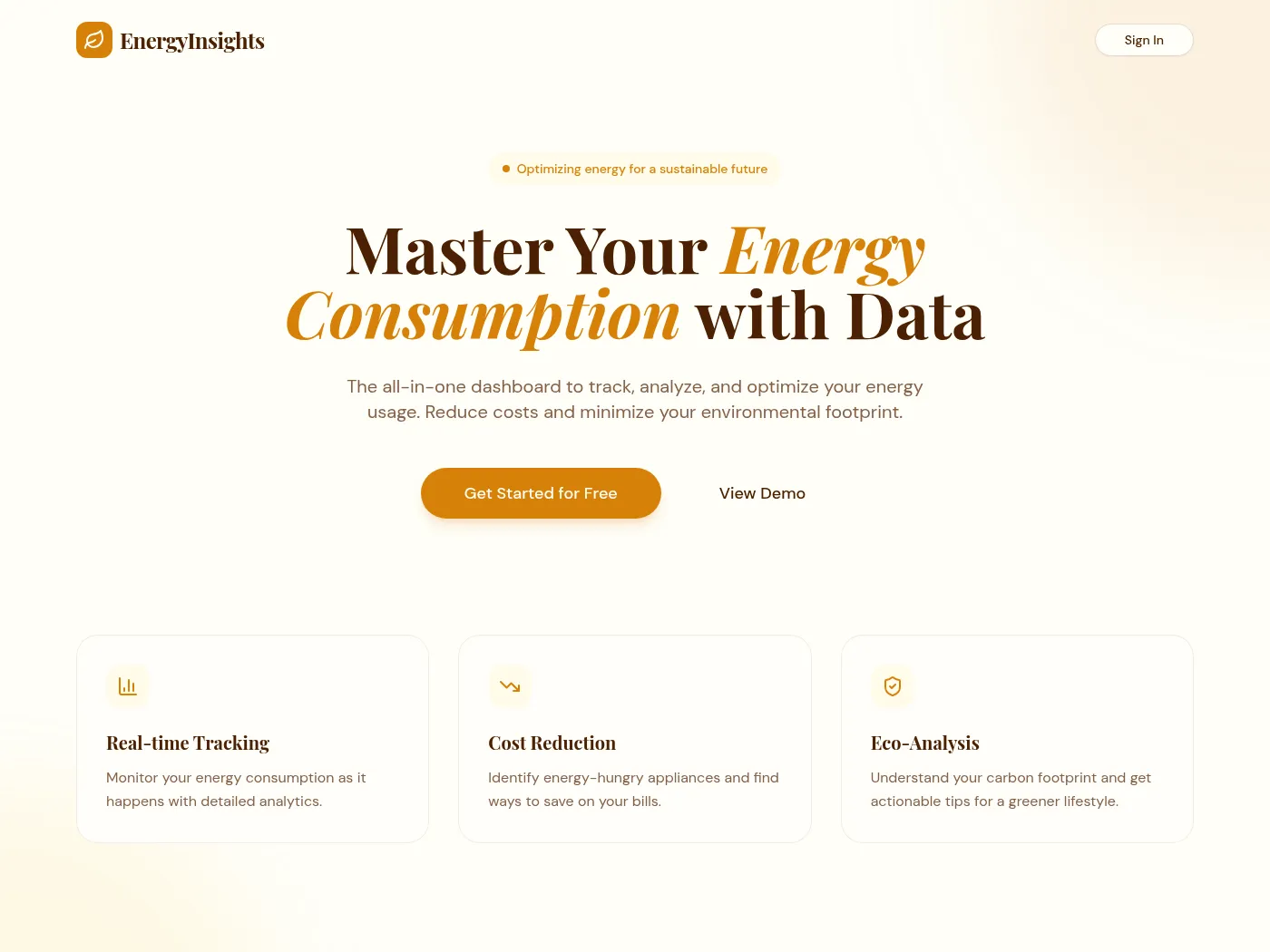 Energy Insights Dashboard