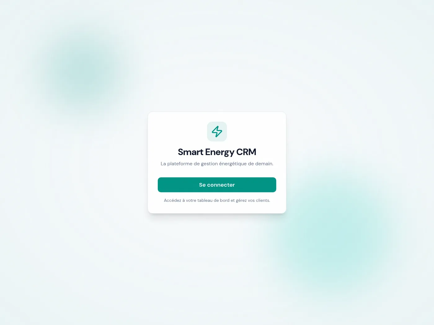Smart Energy CRM