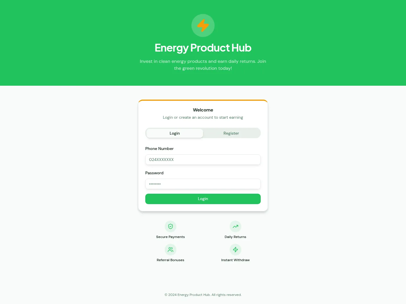 Energy Product Hub