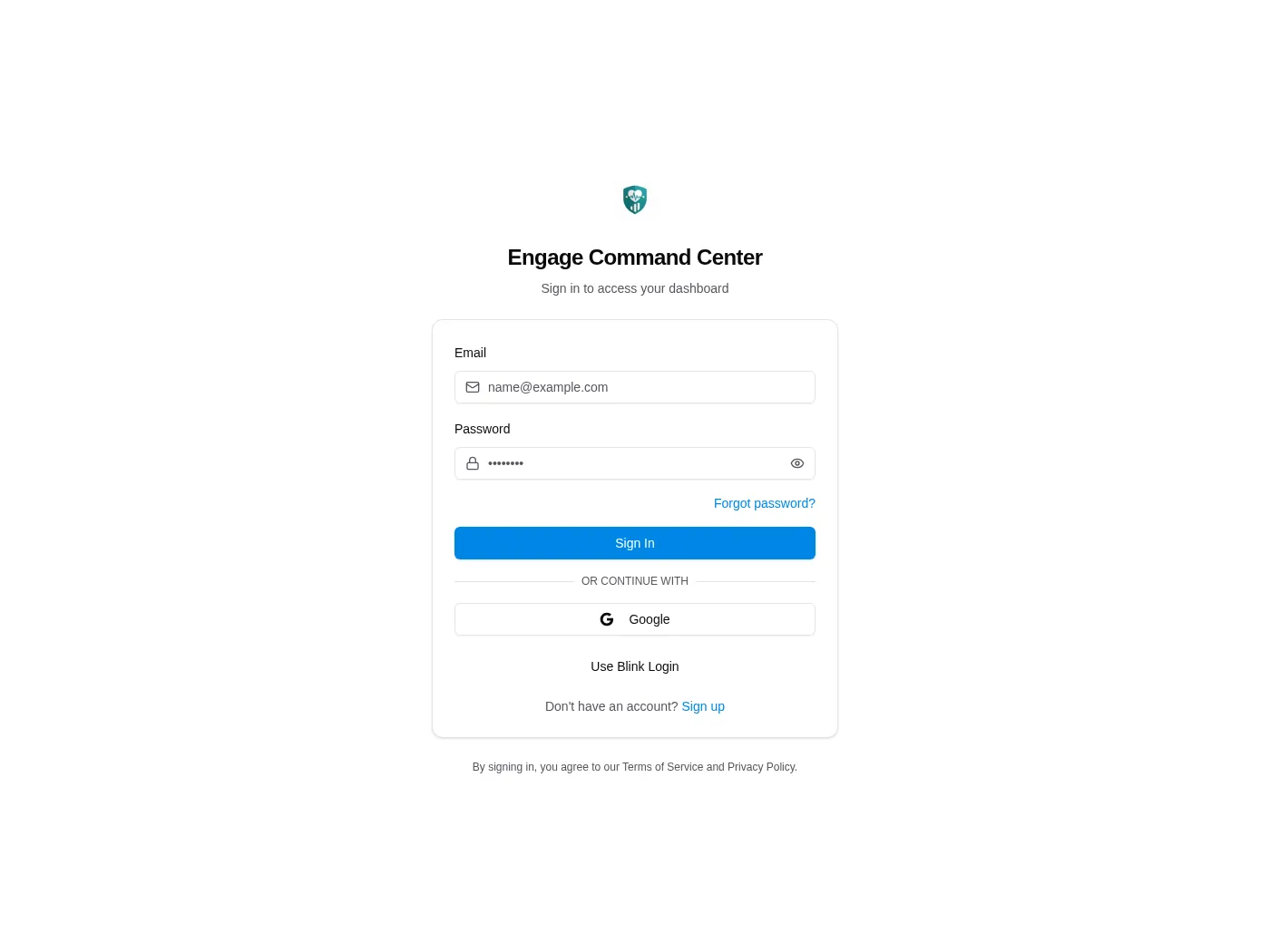Engage Command Center