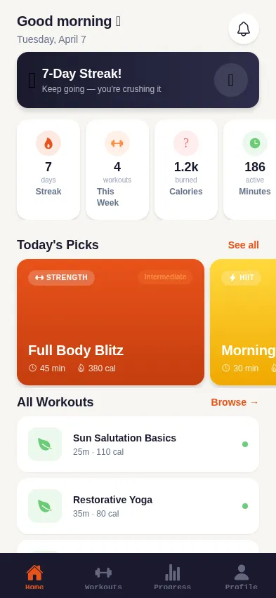 EngageFit Wellness App