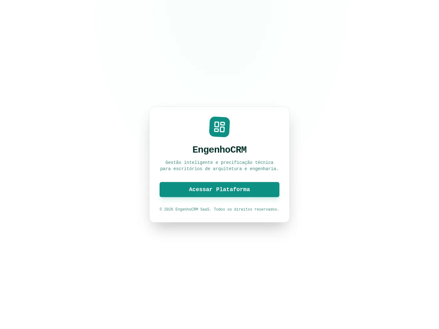 EngenhoCRM SaaS