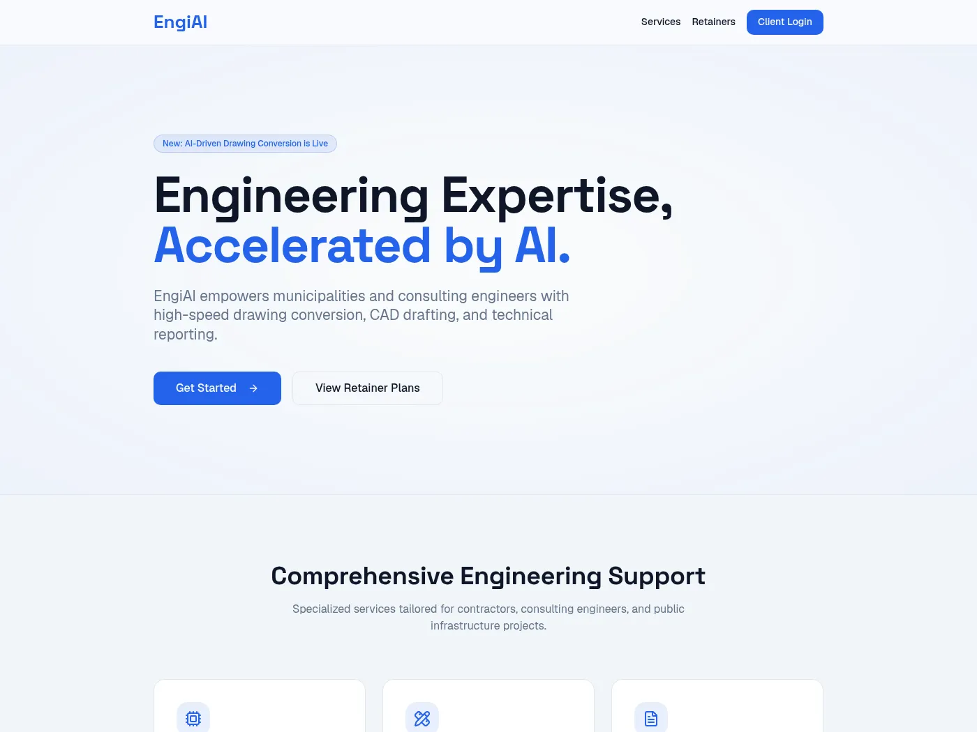 EngiAI Services Portal