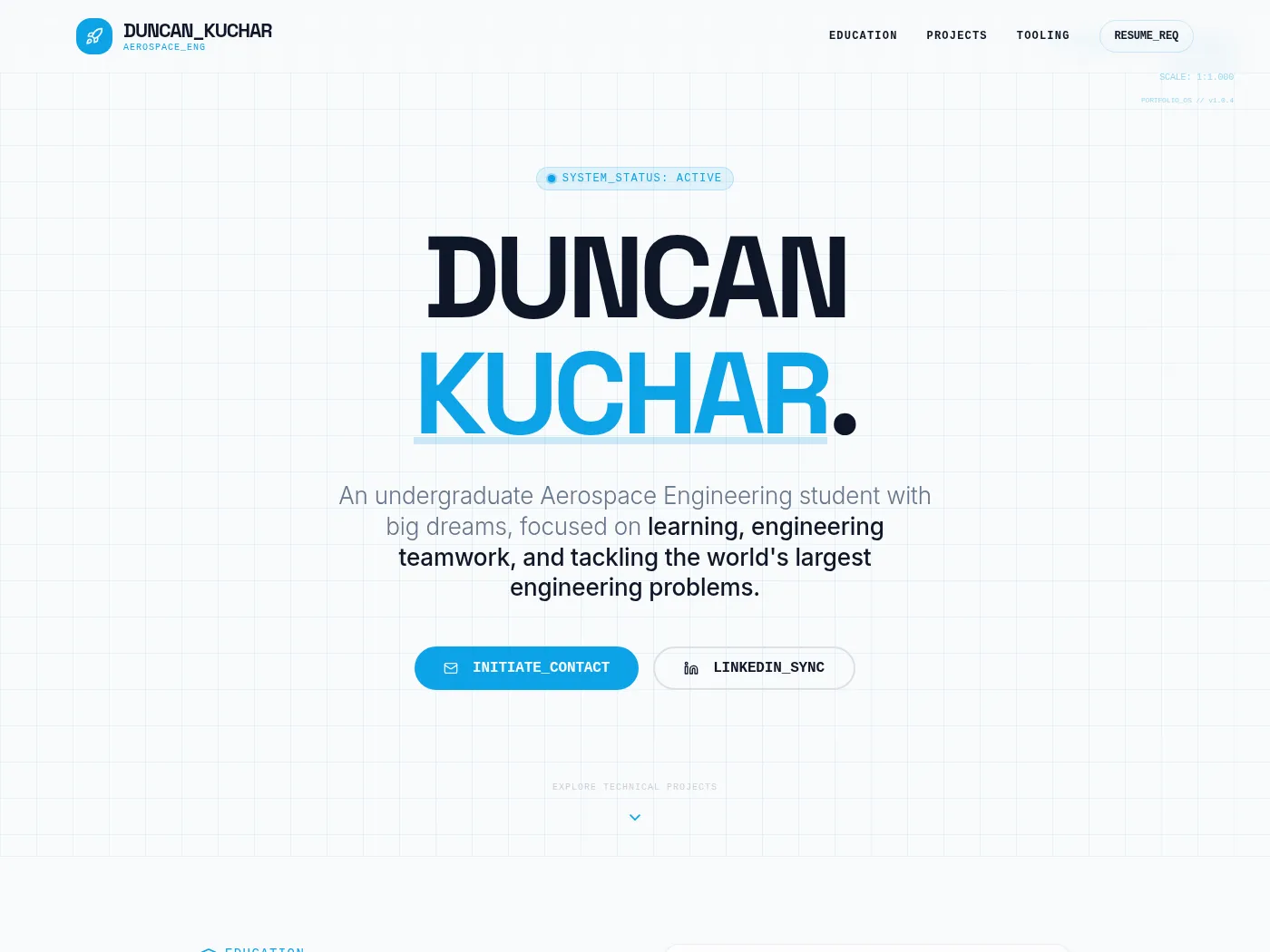 Engineer's Portfolio Hub