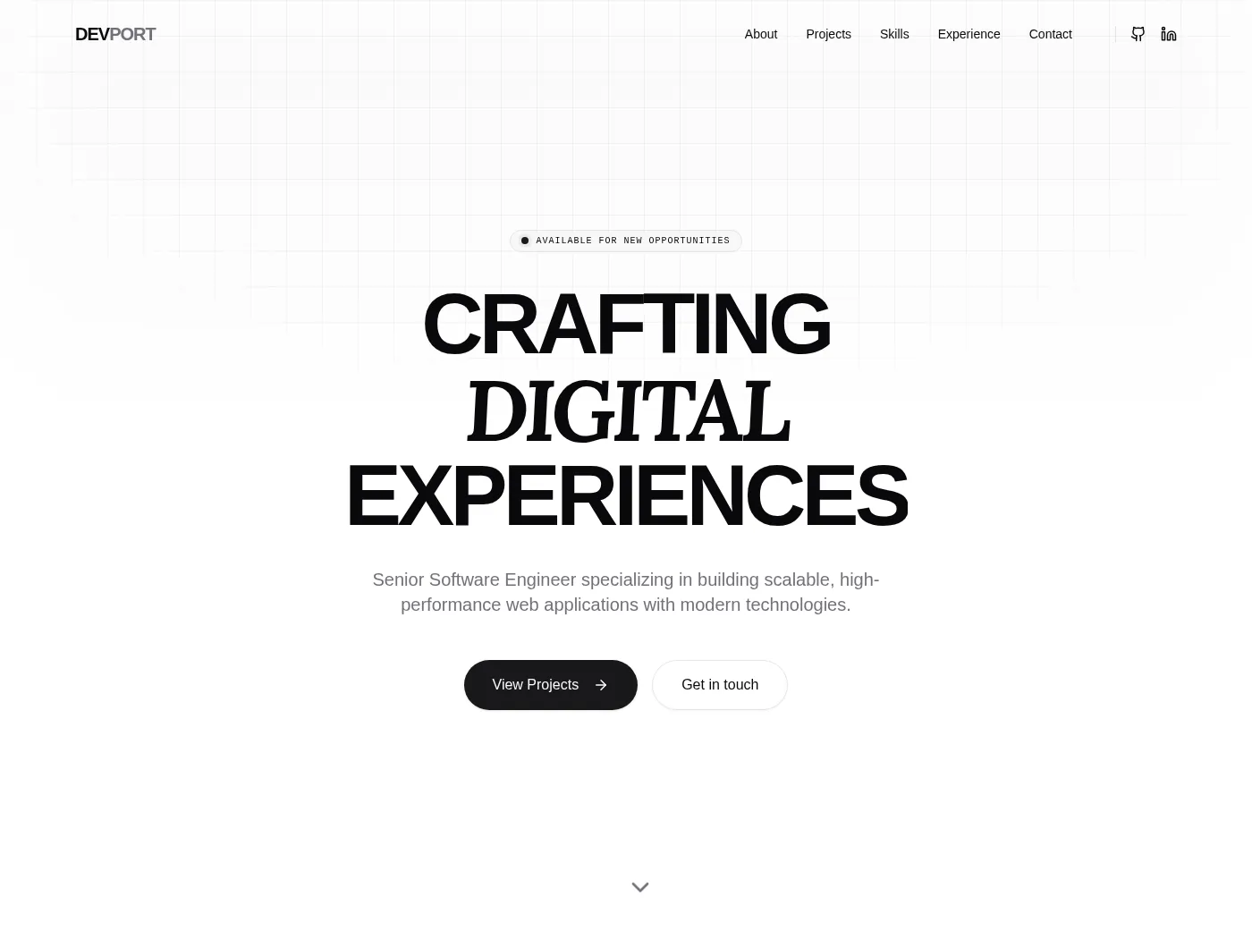 Engineer Portfolio Site