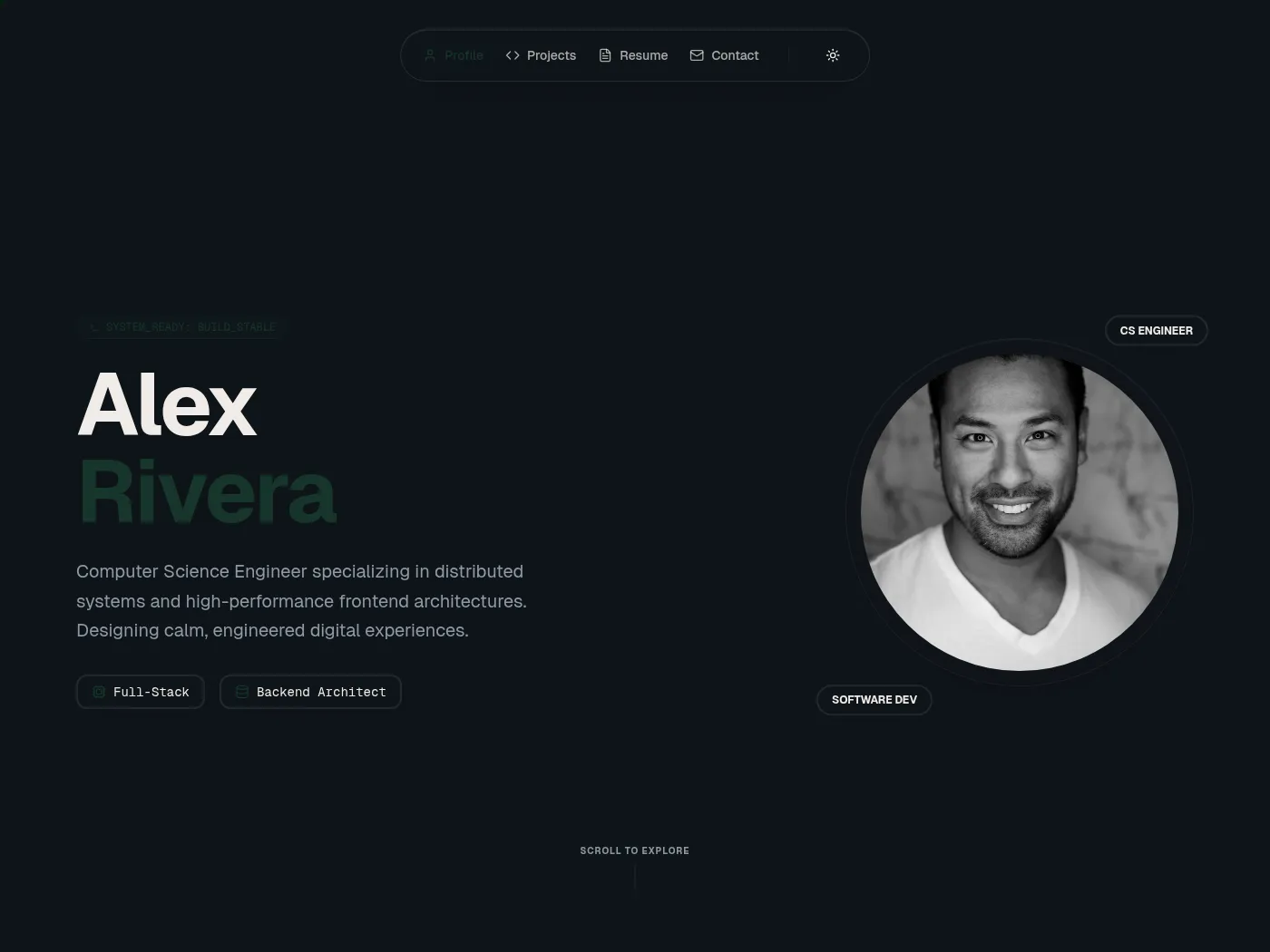 Calm Engineer Portfolio