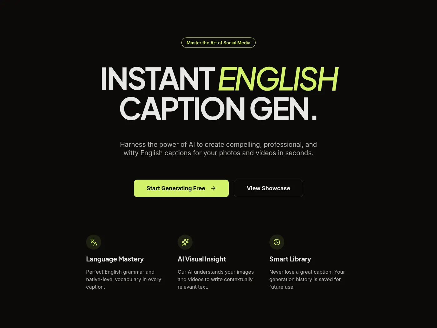 English Caption Generator