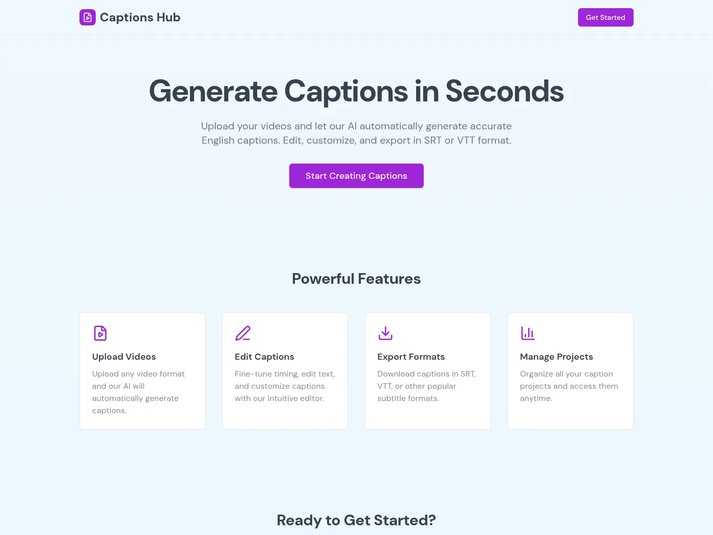 English Captions Hub