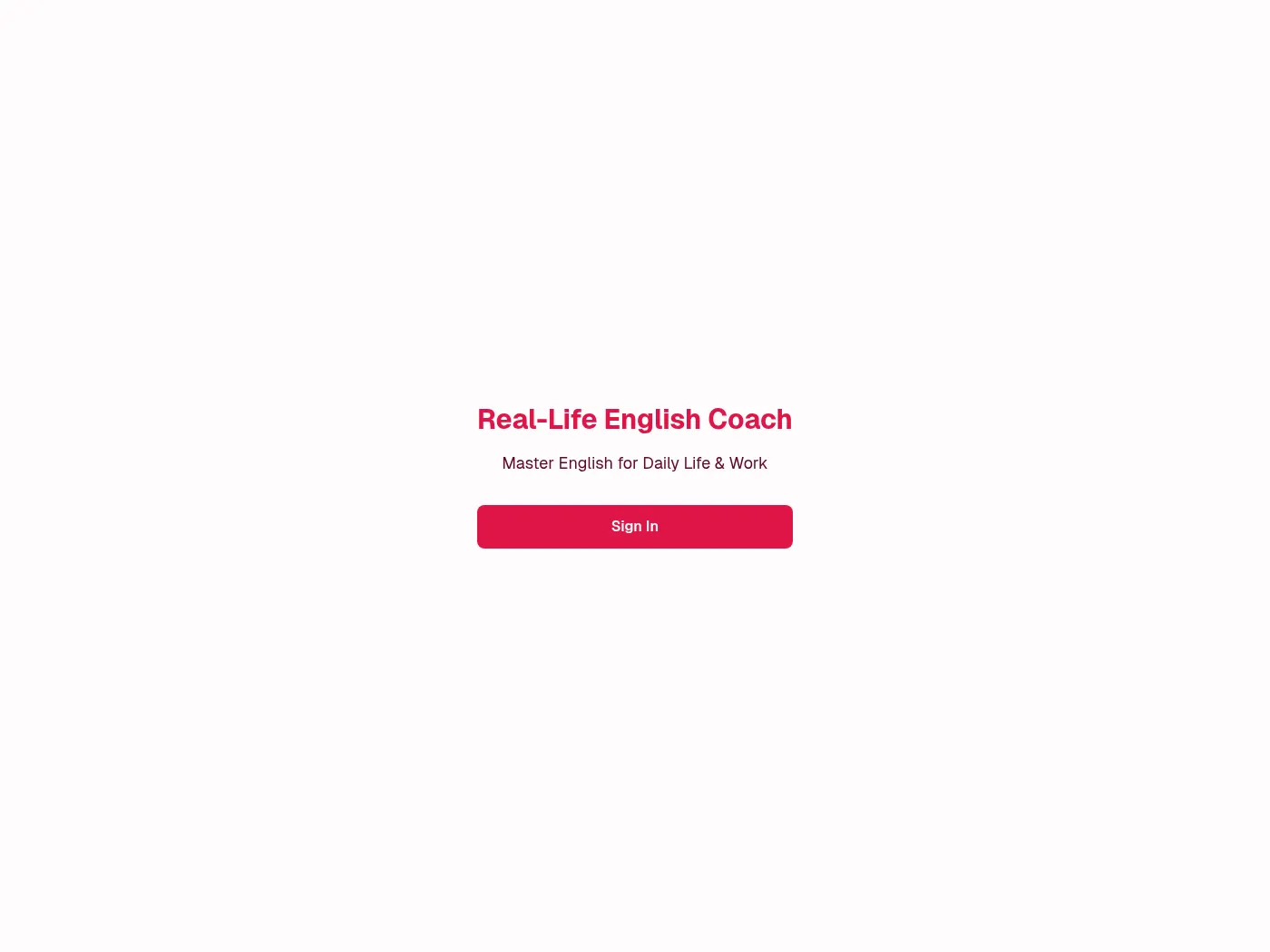 Real-Life English Coach