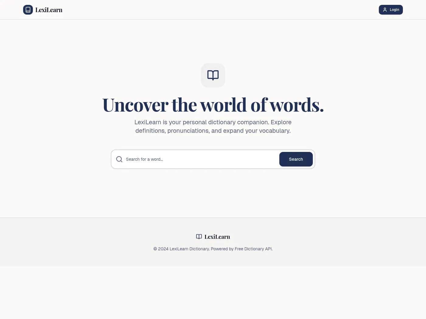 LexiLearn Dictionary